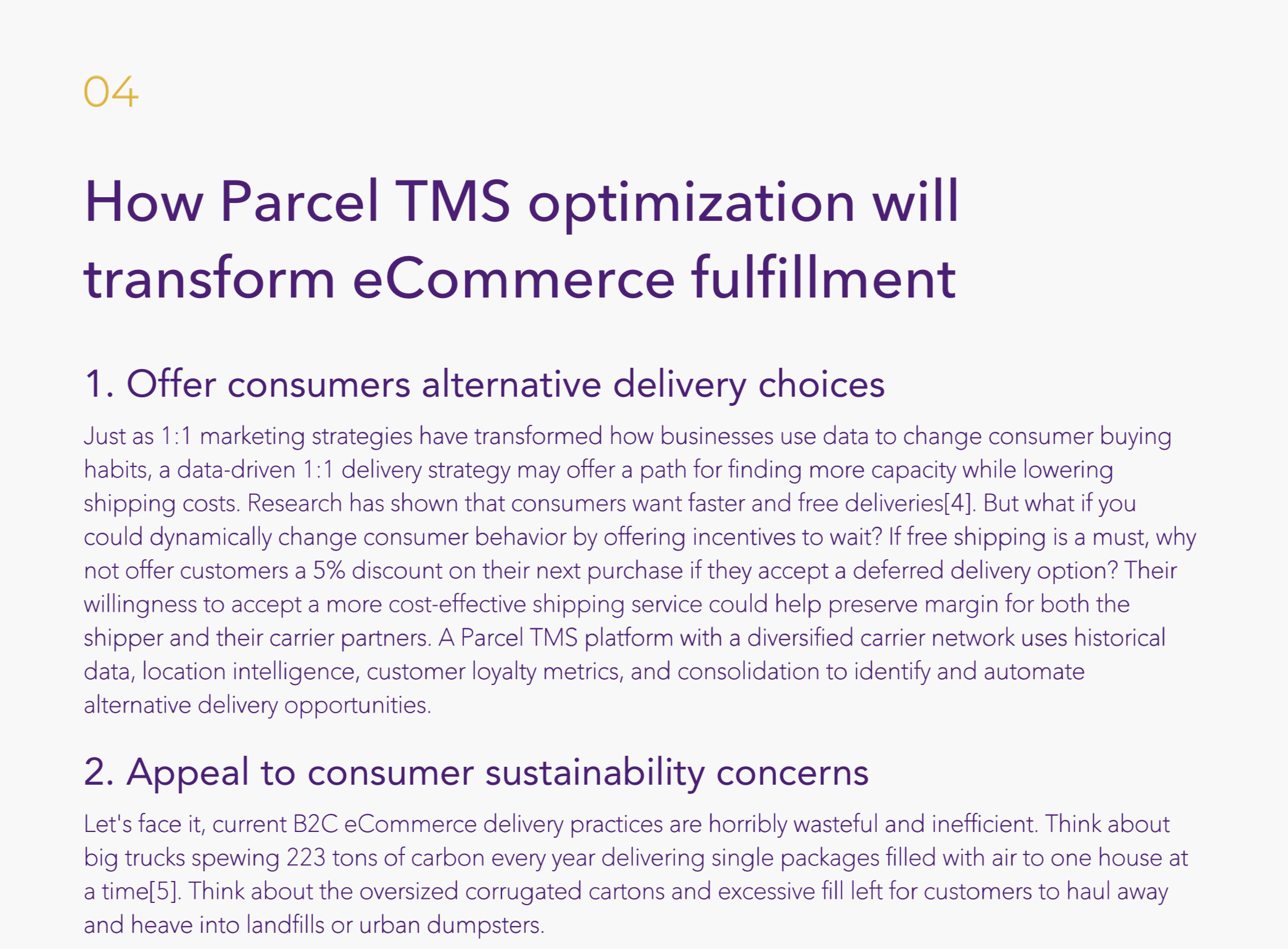7 Ways Parcel TMS Optimization Expands Capacity and Saves Money