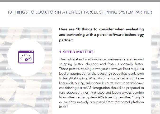 10 Things to Look for in a Parcel Shipping System Partner